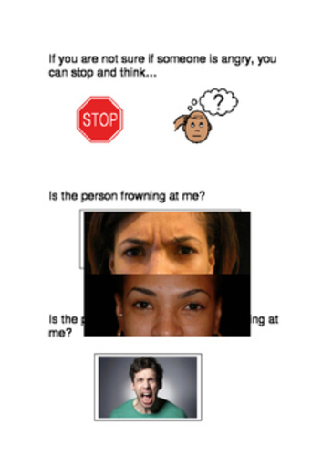 Social Narrative - Recognizing Anger (Autism Resource) | Teaching Resources