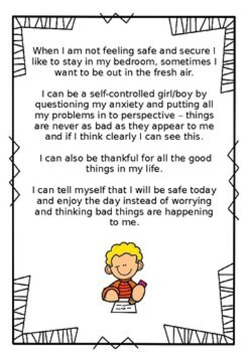 My Book about Anxiety (editable) - Social Narrative Worksheets ...