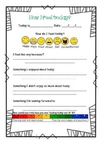 My Book about Anxiety (editable) - Social Narrative Worksheets ...