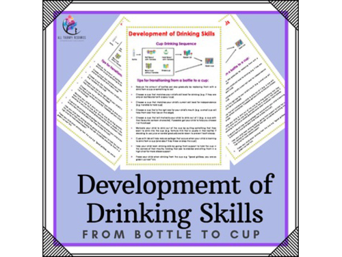 Occupational Therapyy - Development of Drinking Skills - From bottle to ...