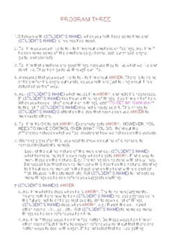 Anger Management Programs - 6 pages - Variety of Programs | Teaching ...