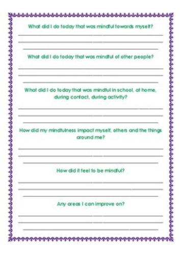 My Day of Mindfulness - Classroom Guidance Lesson | Teaching Resources