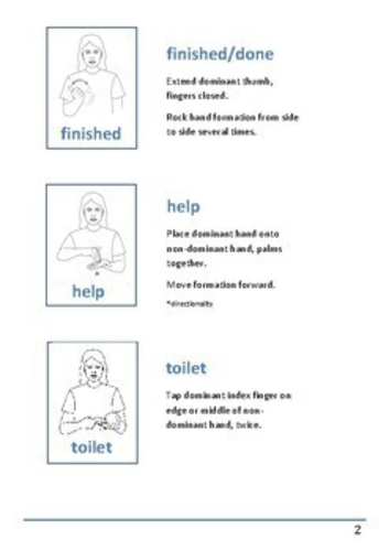 Basic Key Word Signs to Support Communication | Teaching Resources