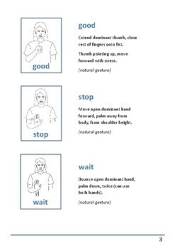 Basic Key Word Signs to Support Communication | Teaching Resources