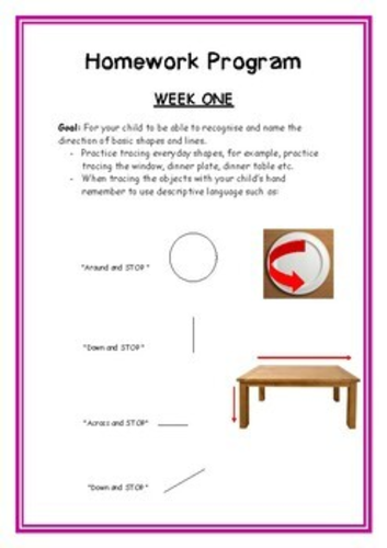 My Pre-Writing Program - Fine Motor Activities - Homework, Kindegarten ...