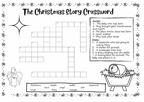 Nativity story crossword and wordsearch | Teaching Resources
