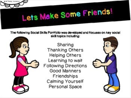 Social Skills Program - Group Kindergarten Special Needs Autism Lesson ...