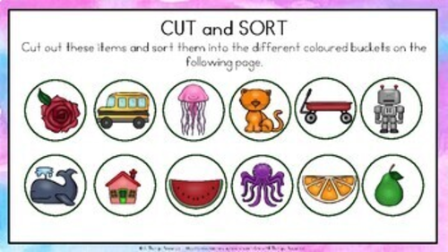 Colour Sorting Visuals - Colour Recognition & Sorting - Kindergarten ...