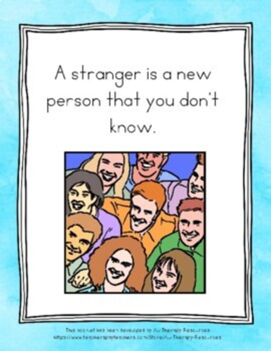 Stranger Danger Social Narrative - 9 pages (editable) - SPED Autism ...
