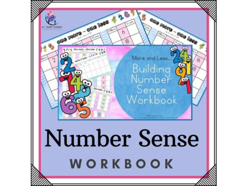 Building Number Sense Workbook - More & Less | Teaching Resources