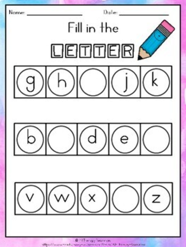 Beginning Sounds - Color it & Match It - Activities/ Worksheets ...