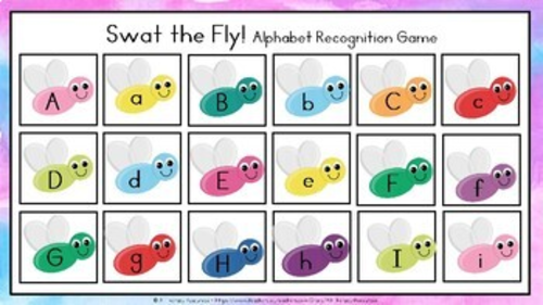 Alphabet Recognition - Swat the Fly Game! - Upper & Lower Case ...