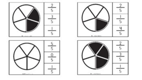 Learning Fractions Choice Clip Cards - Preschool, Autism, Literacy ...