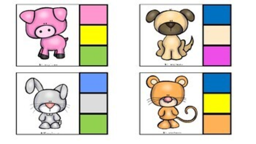 Colours Match and Clip Cards - 112 Cards - Autism Special Education ...