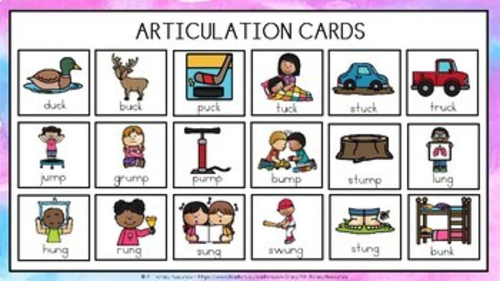 Short Vowel Sounds - Articulation Cards with Visual Cues - Speech ...