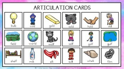 Final Consonant Sounds - T, L, N, R, M Blends - Articulation Cards ...