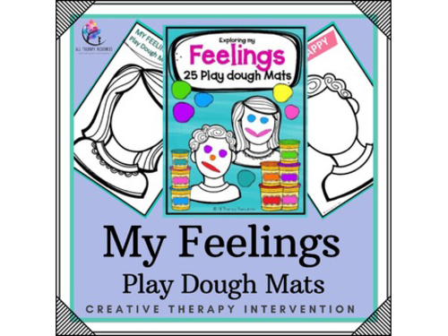 25 Feelings Preschool Play Dough Mats - Emotion Play Doh Activities ...