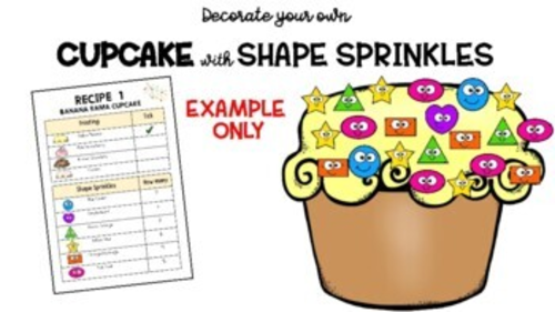 Decorate your own Cupcakes with Shape Sprinkles - Colours Numbers and ...