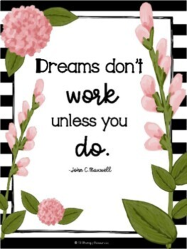 Growth Mindset and Motivation Poster Decor Set - Bulletin Board ...