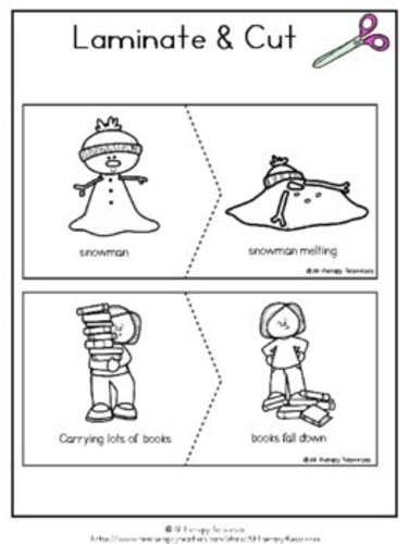 Cause and Effect - 2 Piece Puzzles Task Cards - PRINTABLE NO PREP ...