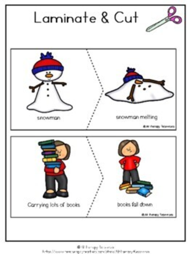 Cause and Effect - 2 Piece Puzzles Task Cards - PRINTABLE NO PREP ...