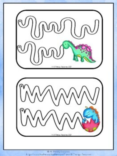 SPANISH VERSION Pre-writing Tracing and Scissor Practice Task Skills ...