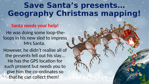 Christmas Geography Lesson - Mapping presents! Map skills, grid ...