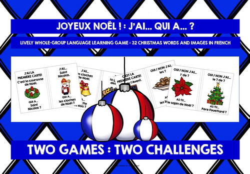 FRENCH CHRISTMAS I HAVE, WHO HAS? | Teaching Resources