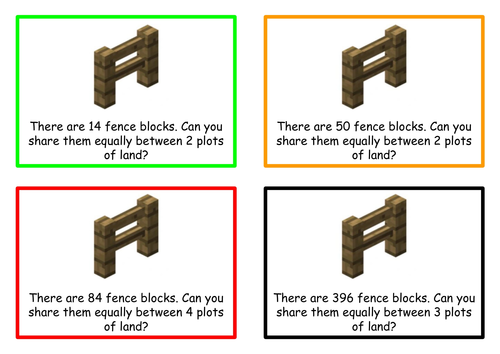Minecraft numeracy activities | Teaching Resources