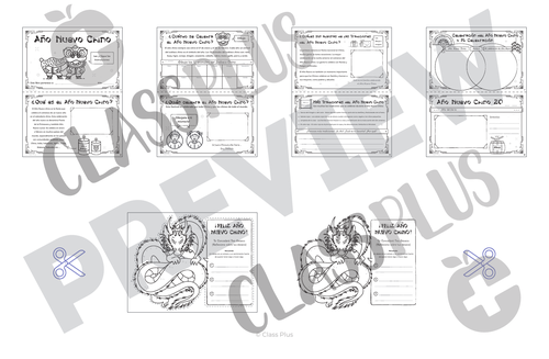 Año Nuevo Chino: Mini Libro y Manualidad, Tradiciones del Año Lunar ...