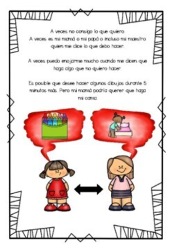 SPANISH VERSION - My Being Angry Social Narrative - Hitting Kicking ...