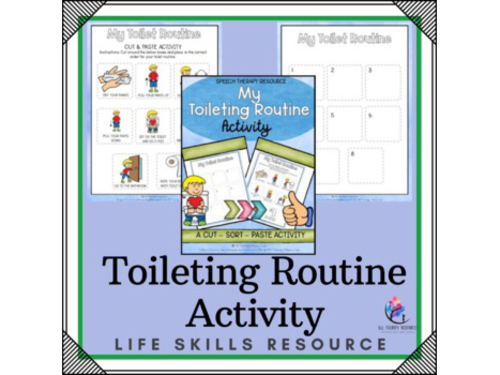 Toilet Training Activity Worksheet - Visual Supports for Personal ...