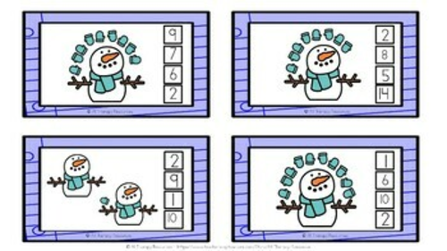 SPANISH VERSION -Winter Math Activities for Preschool Winter Counting ...