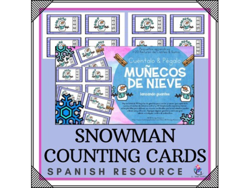 SPANISH VERSION -Winter Math Activities for Preschool Winter Counting ...