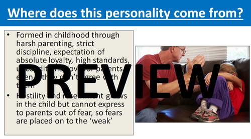 Authoritarian personality - Dispositional explanation - AQA A Level ...