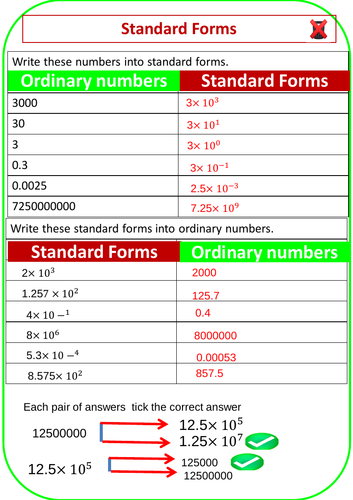 Complete lesson: Introducing Standard Forms: PPT, WORKSHEET AND ...