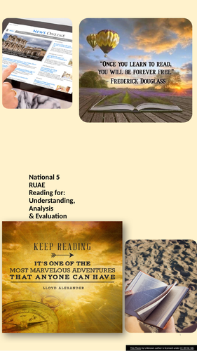 National 5 RUAE booklet | Teaching Resources