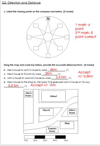 Map Skills End of Topic Assessment | Teaching Resources