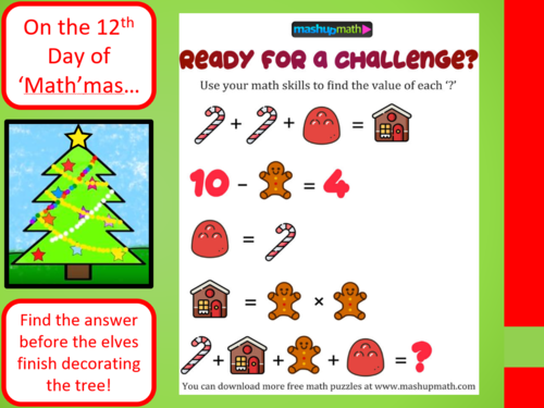 Big Christmas Quiz 2022 - 12 Days of Maths'mas' | Teaching Resources