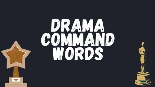 Drama Command Words (AQA GCSE DRAMA) | Teaching Resources