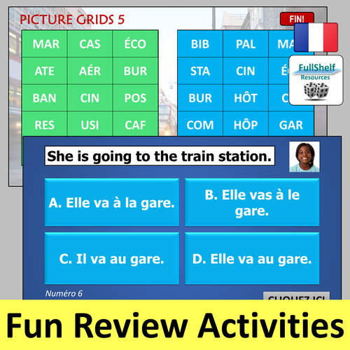 French Places in Town En Ville Presentation | Teaching Resources
