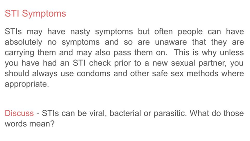 STIs / Sexually Transmitted Infections PSHE | Teaching Resources
