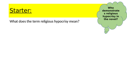 Jane Eyre: Chapters 6 and 7 (Comparison between Brocklehurst and Helen ...