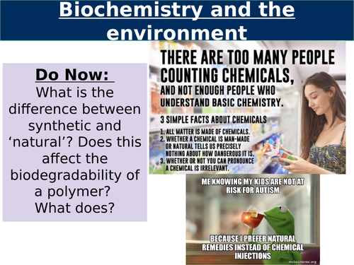 Option B. Biochemistry - Pearson IB Chemistry Lesson PowerPoints (whole ...