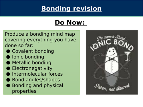 4 and 14. Bonding - Pearson IB Chemistry Lesson PowerPoints (whole ...