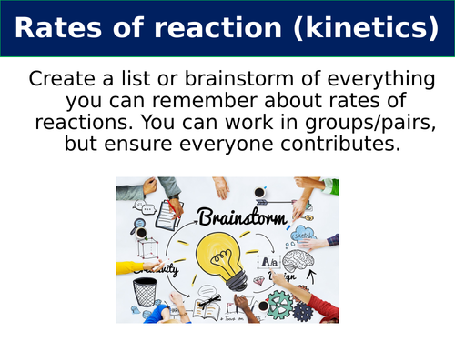 6 and 16. Kinetics - Pearson IB Chemistry Lesson PowerPoints (whole ...