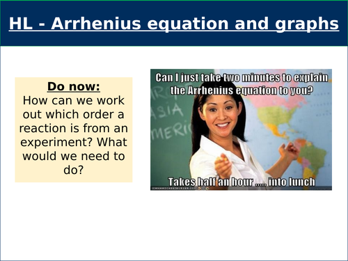 6 and 16. Kinetics - Pearson IB Chemistry Lesson PowerPoints (whole ...