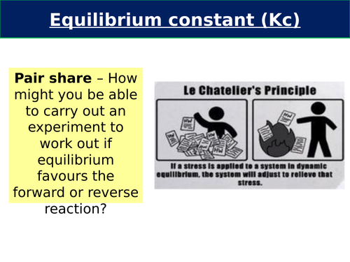 7 and 17. Equilibrium - Pearson IB Chemistry Lesson PowerPoints (whole ...