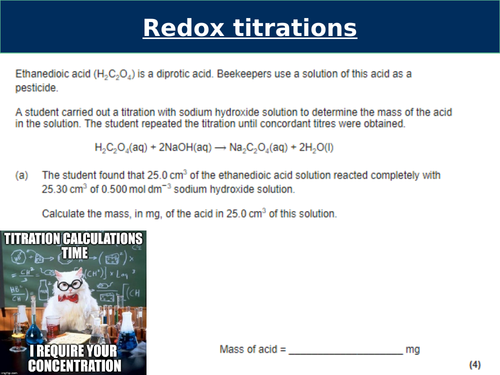 9 and 19. Redox - Pearson IB Chemistry Lesson PowerPoints (whole topic ...