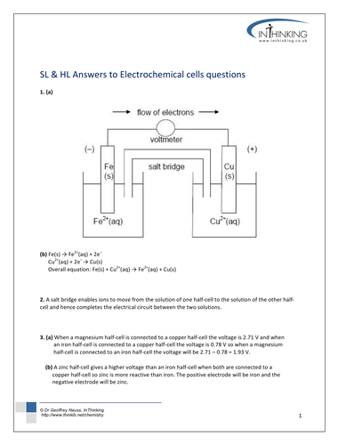9 and 19. Redox - Pearson IB Chemistry Lesson PowerPoints (whole topic ...
